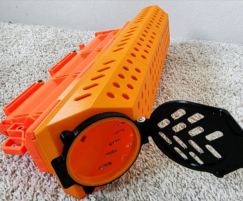 Nerf Rival Perses Spare Hopper and 3D Printed Hopper Extension Holds up ...