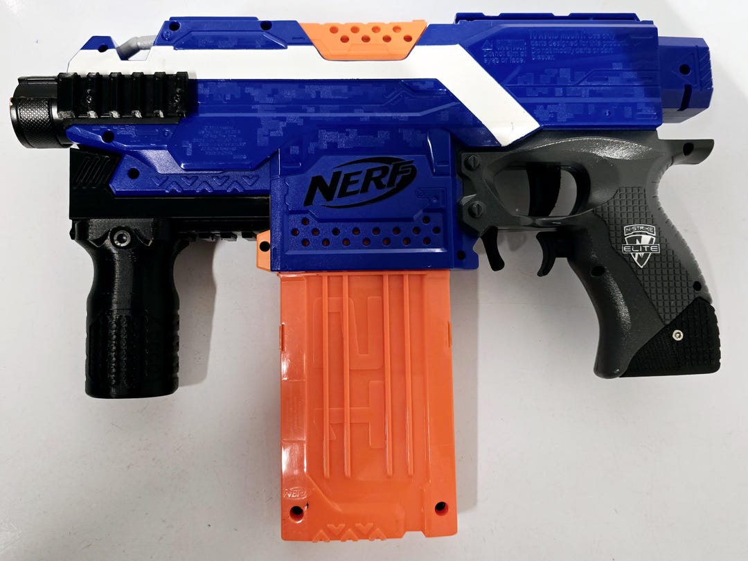 Custom Modified Nerf Stryfe Performance Blaster Toy 2S Lipo Battery Ready 3D Printed Parts 130 ...