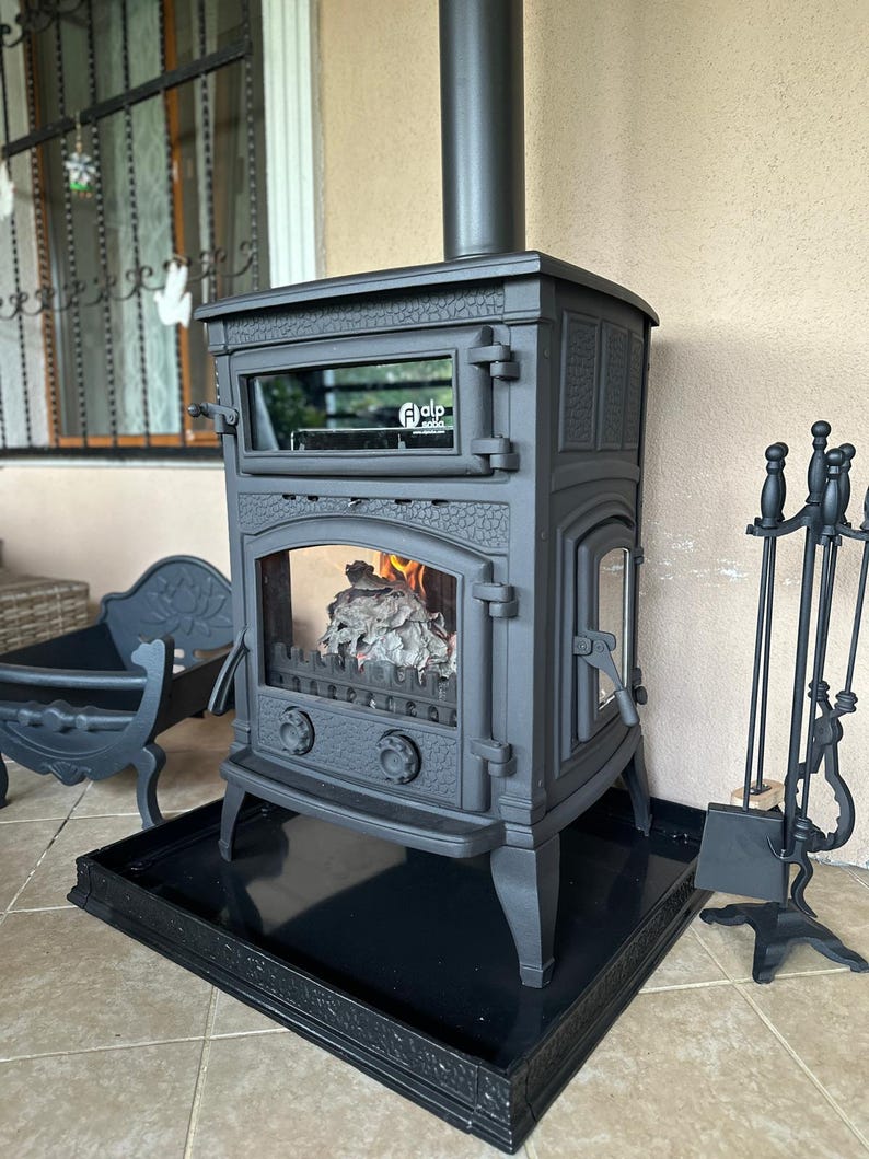 Heavy Duty Cast Iron Wood Burning Stove With Oven, Wood Cook Stove - Etsy