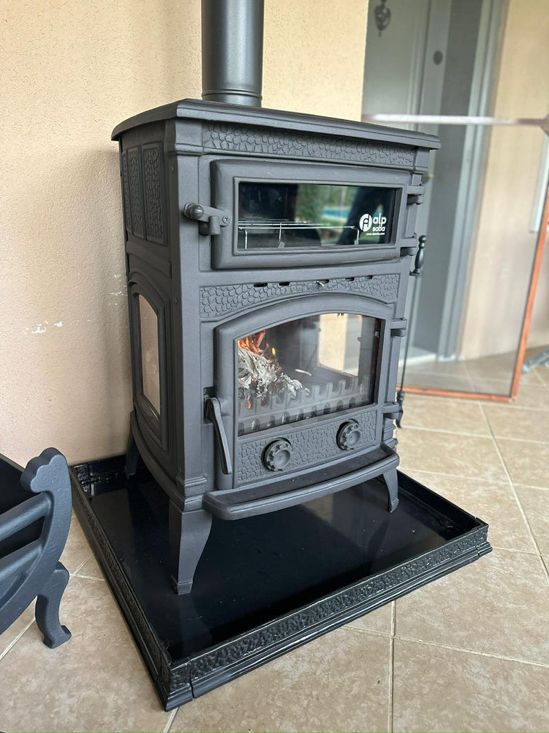 Heavy Duty Cast Iron Wood Burning Stove With Oven, Wood Cook Stove - Etsy
