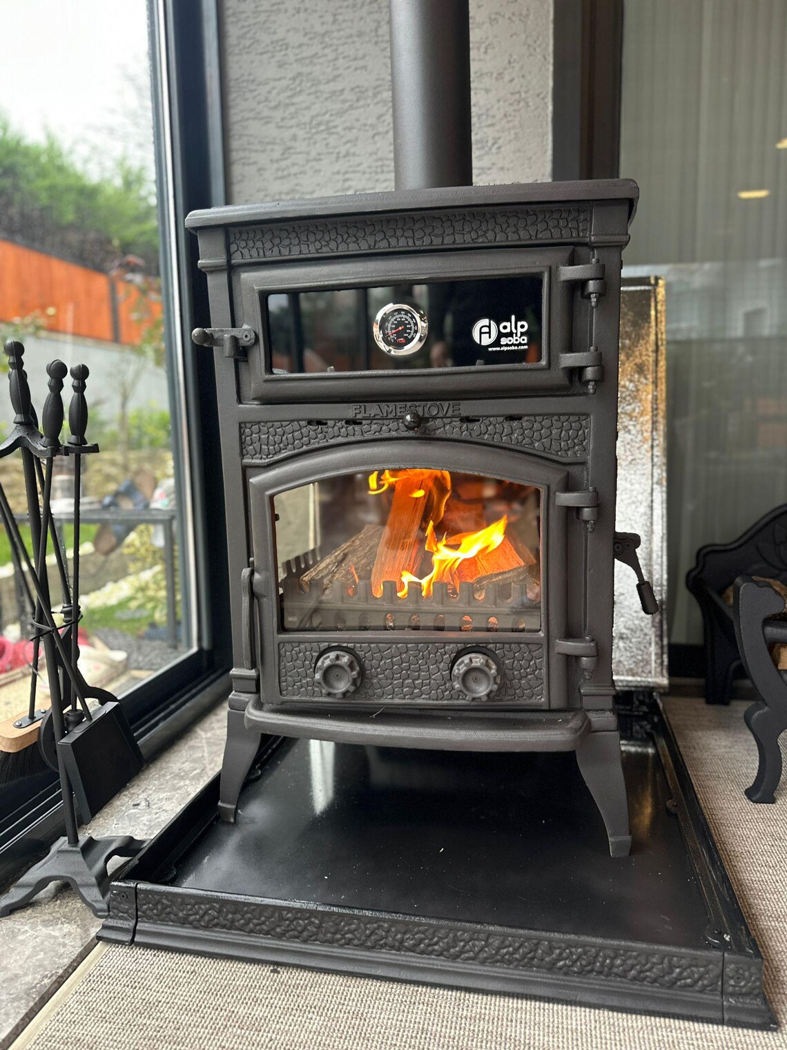 Heavy Duty Cast Iron Wood Burning Stove With Oven, Wood Cook Stove - Etsy