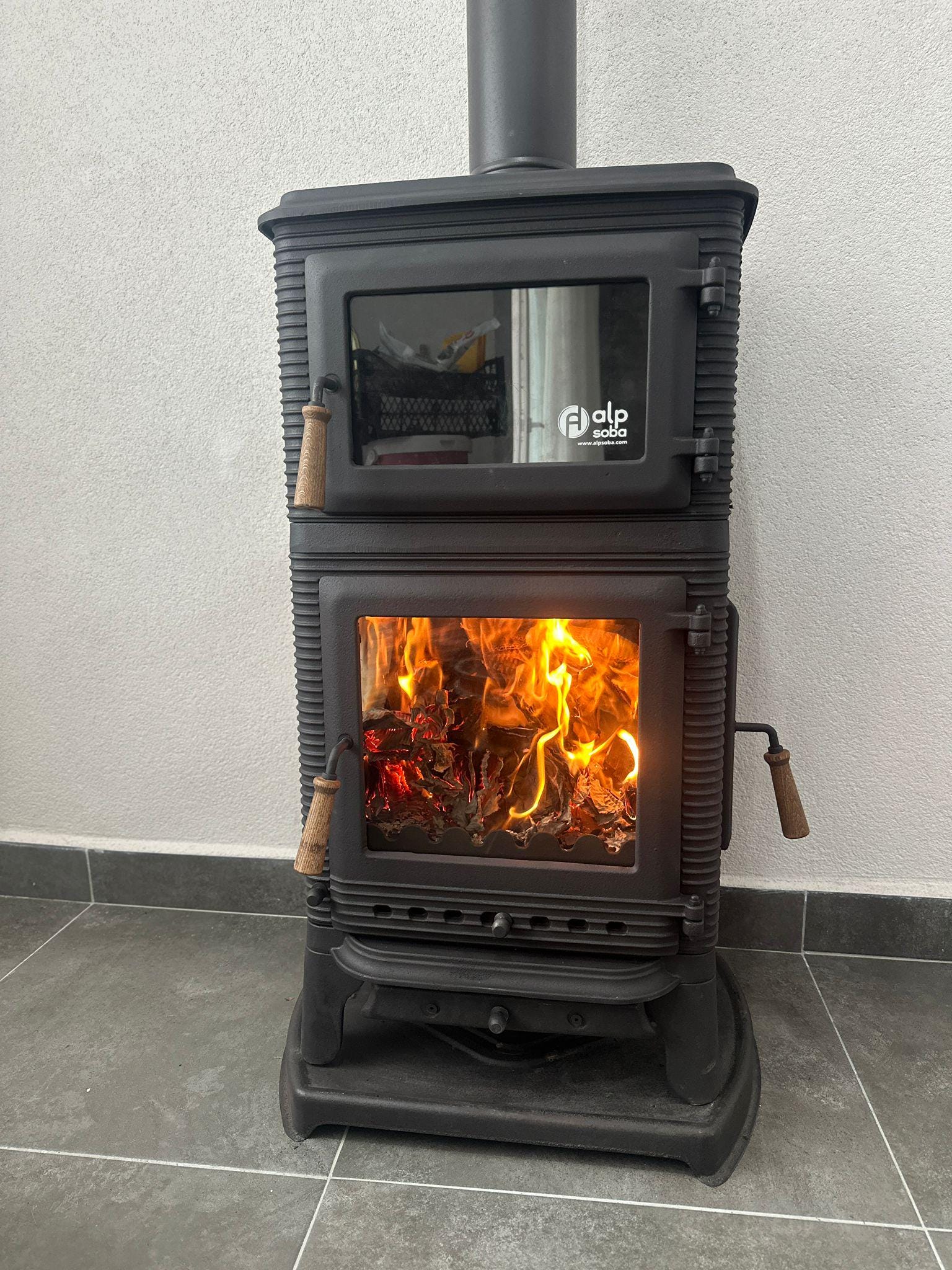 Cast Iron Wood Burning Stove With Oven, Wood Cook Stove - Etsy