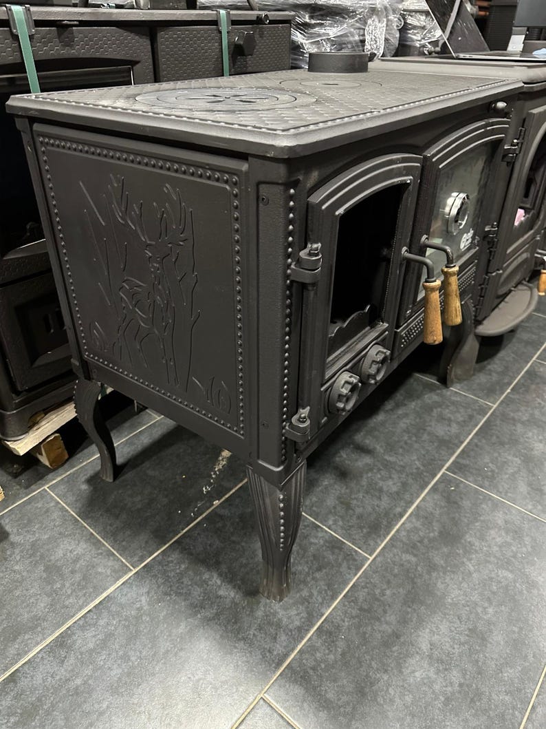 Cast Iron Wood Cook Stove, Range Stove, Wood Burning Stove With Oven - Etsy