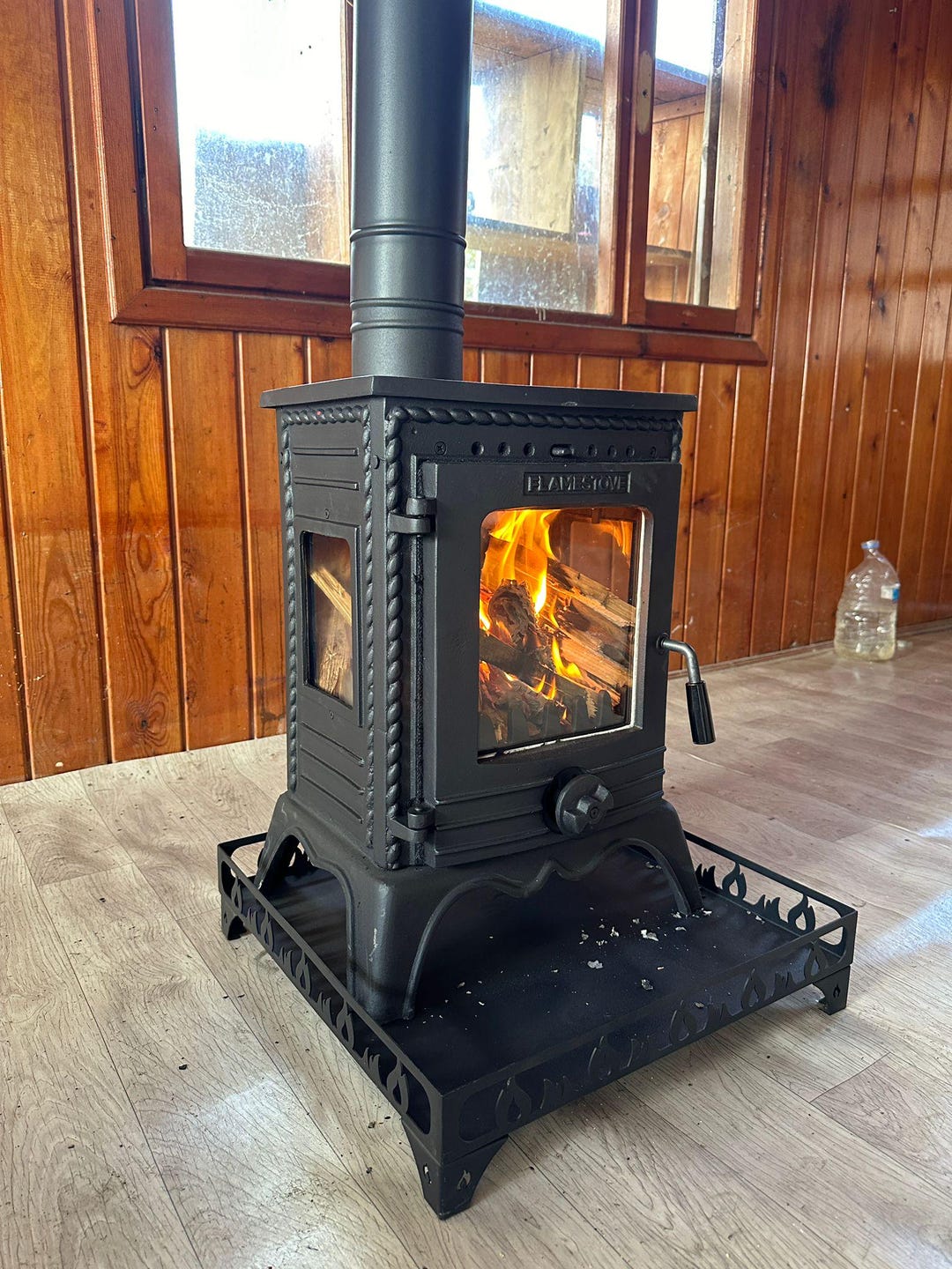 Cast Iron Wood Burning Stove, Tiny Wood Stove, Perfect for Tiny Places ...