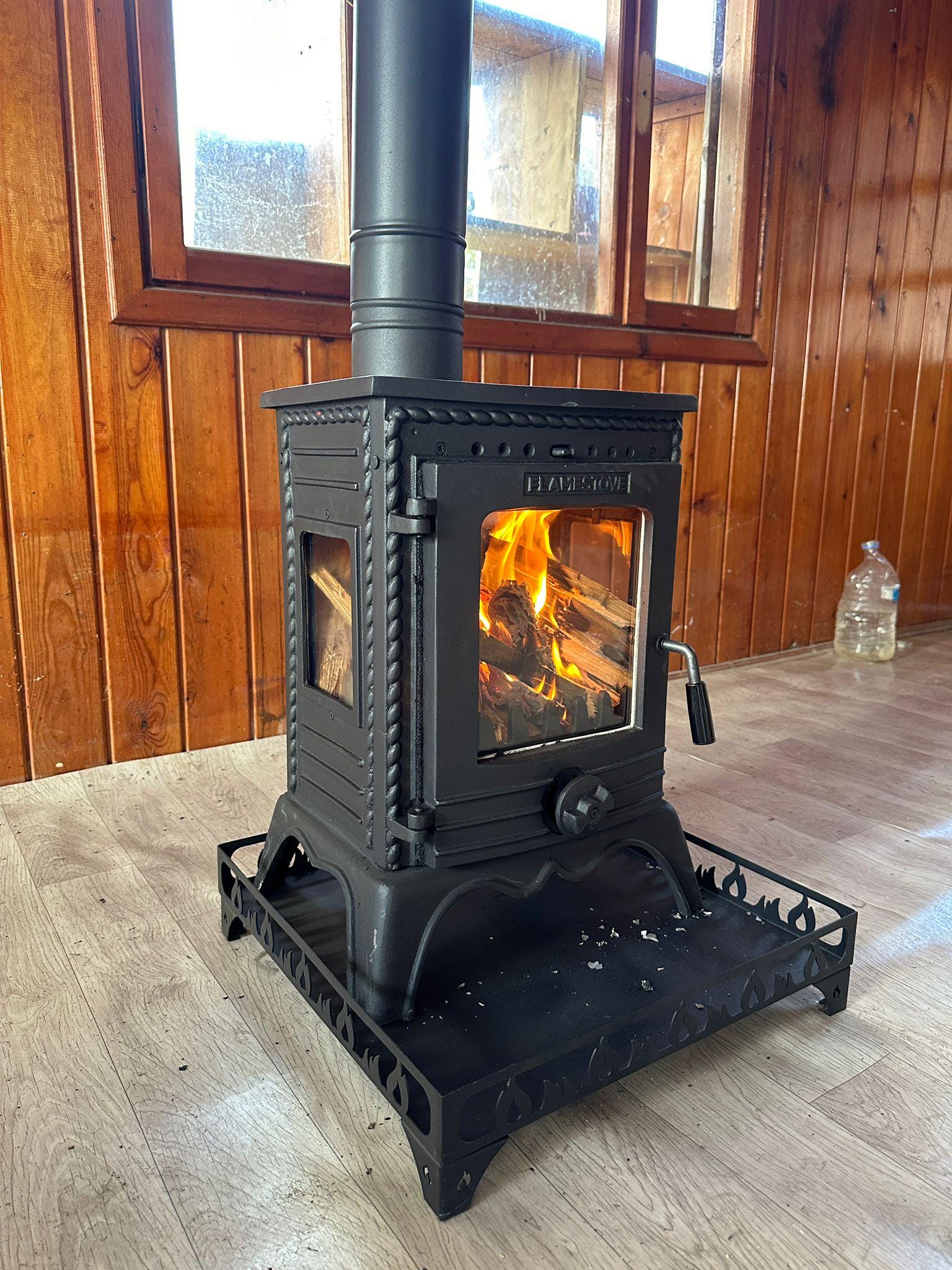 Cast Iron Wood Burning Stove, Tiny Wood Stove, Perfect for Tiny Places ...