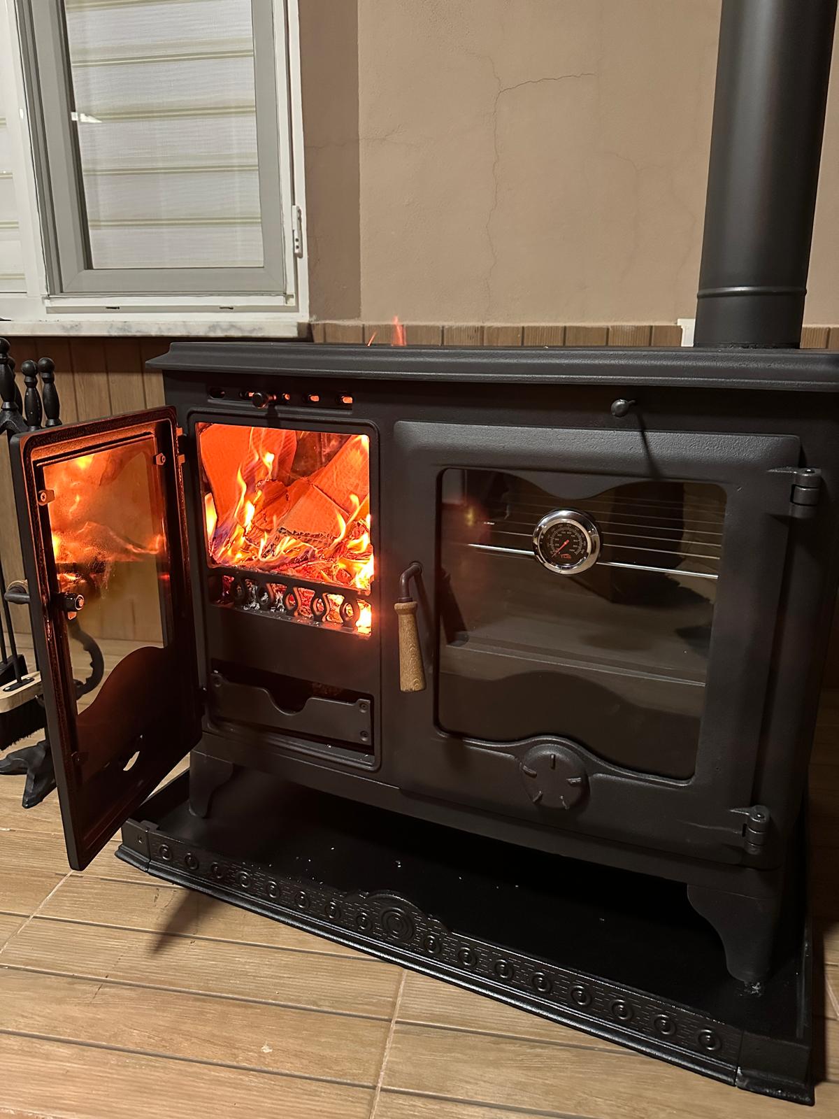 Cast Iron Wood Cook Stove, Range Stove, Wood Burning Stove With Oven ...