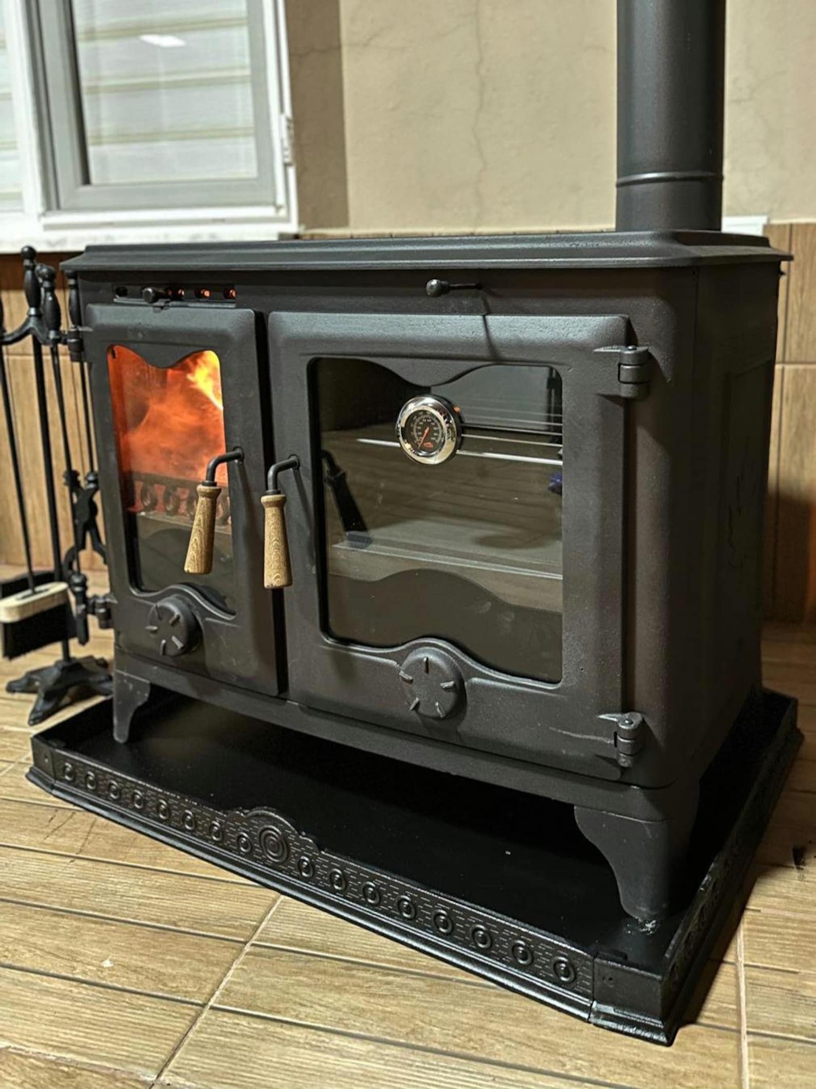 Cast Iron Wood Cook Stove, Range Stove, Wood Burning Stove With Oven - Etsy