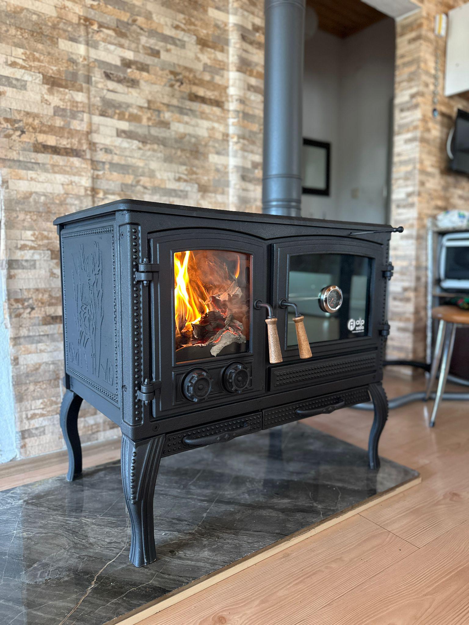 Cast Iron Wood Cook Stove, Range Stove, Wood Burning Stove With Oven - Etsy