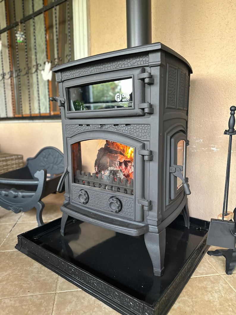 Heavy Duty Cast Iron Wood Burning Stove With Oven, Wood Cook Stove - Etsy