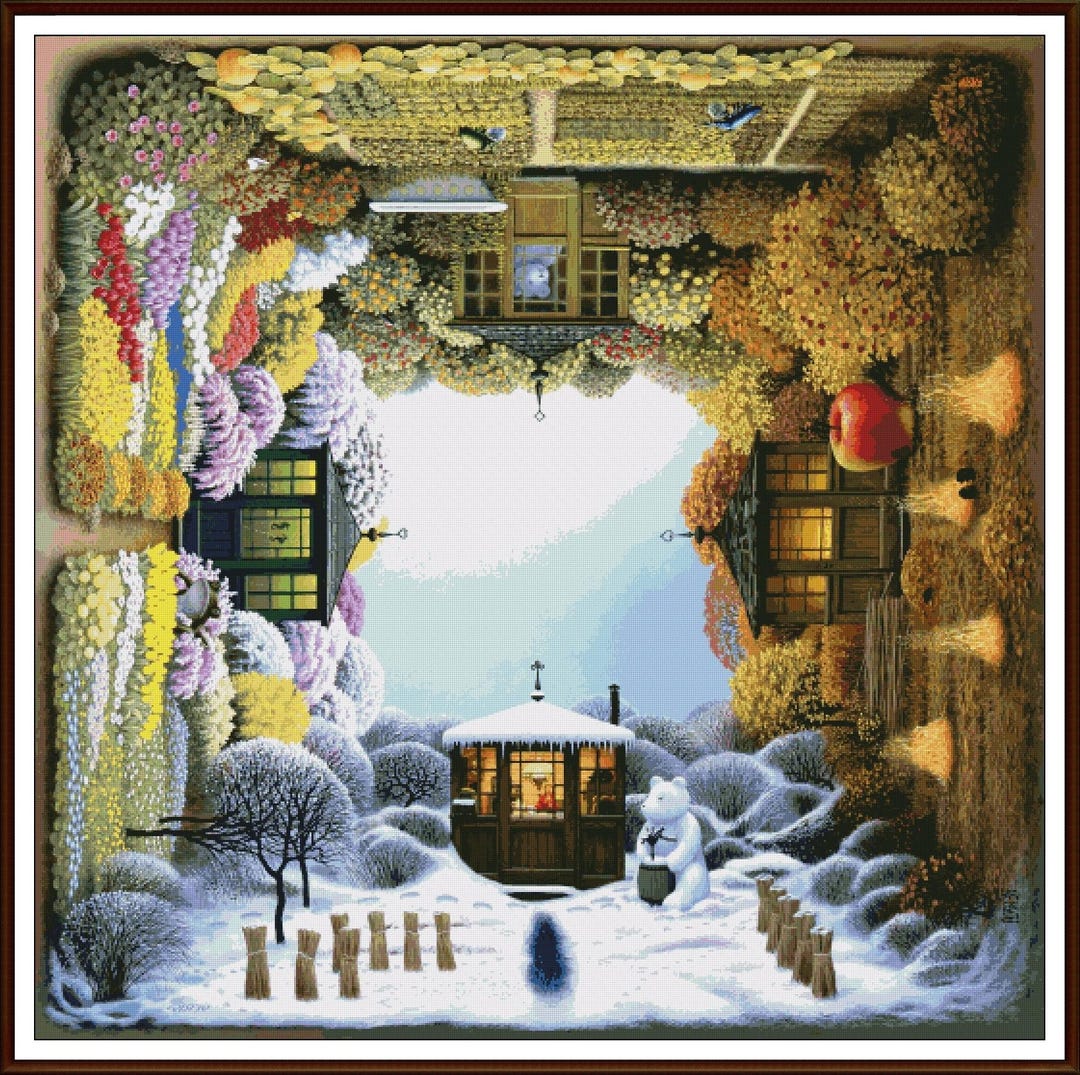 Cross Stitch Pattern PDF Pattern Keeper Markup SAGA XSD Christmas House ...