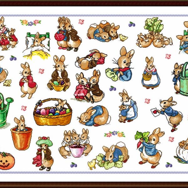 Beatrix Potter Cross Stitch Pattern - Etsy UK