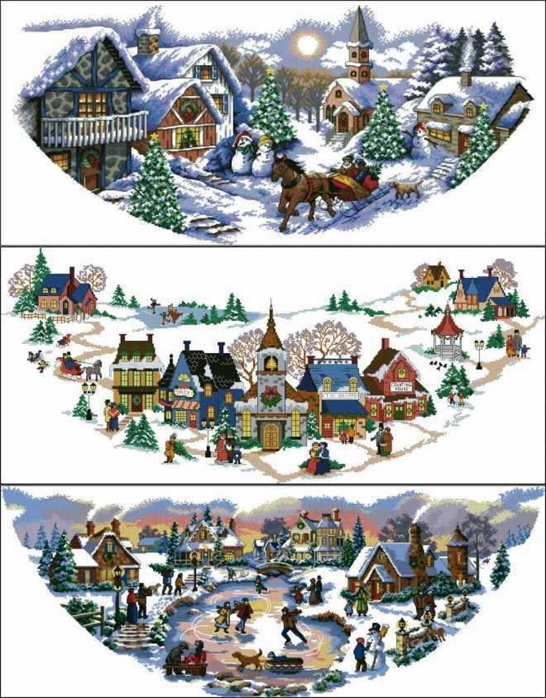 Set of 3 Cross Stitch Patterns PDF Pattern Keeper Markup XSD SAGA ...