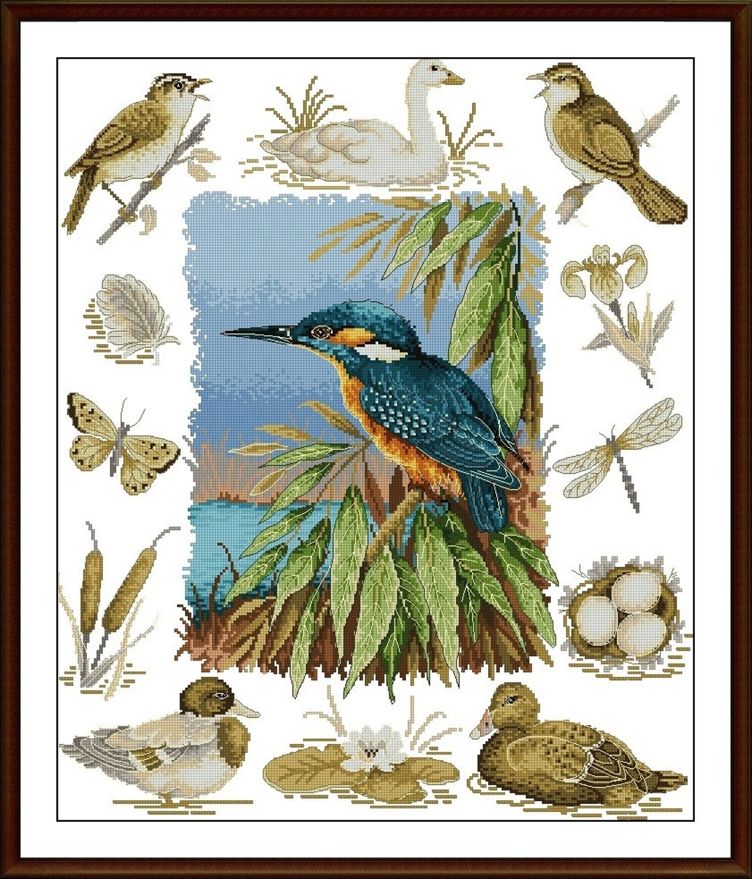 Sampler Cross Stitch Pattern PDF Pattern Keeper Markup SAGA XSD Nature ...
