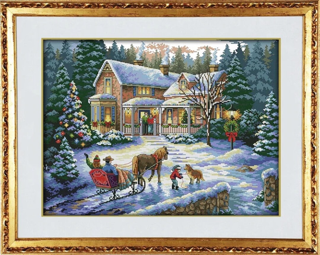 Cross Stitch Pattern PDF Pattern Keeper Markup SAGA XSD Christmas House ...