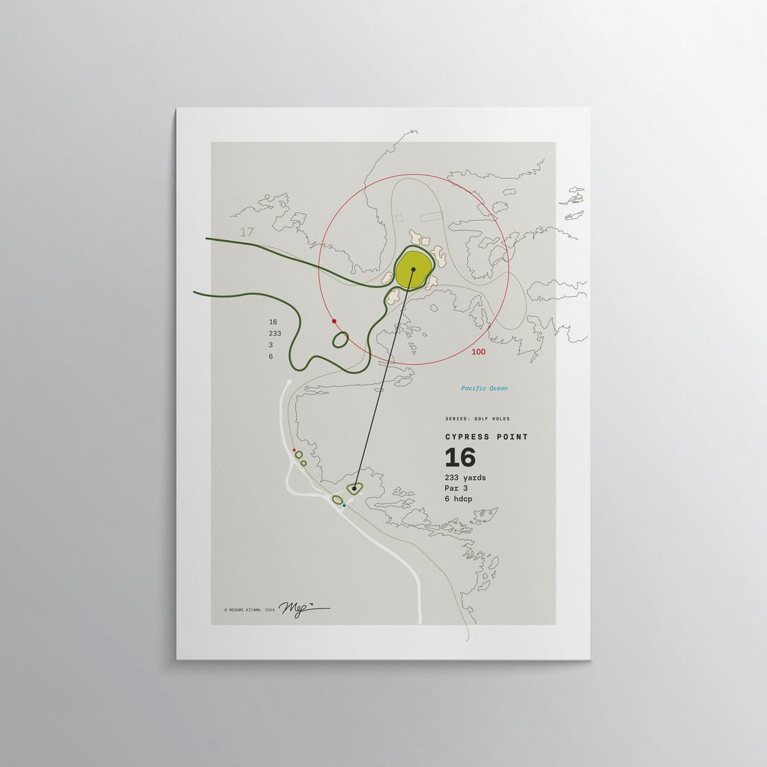 Cypress Point 16th Hole - Digital Download Two Sizes for Printing 5x7 ...