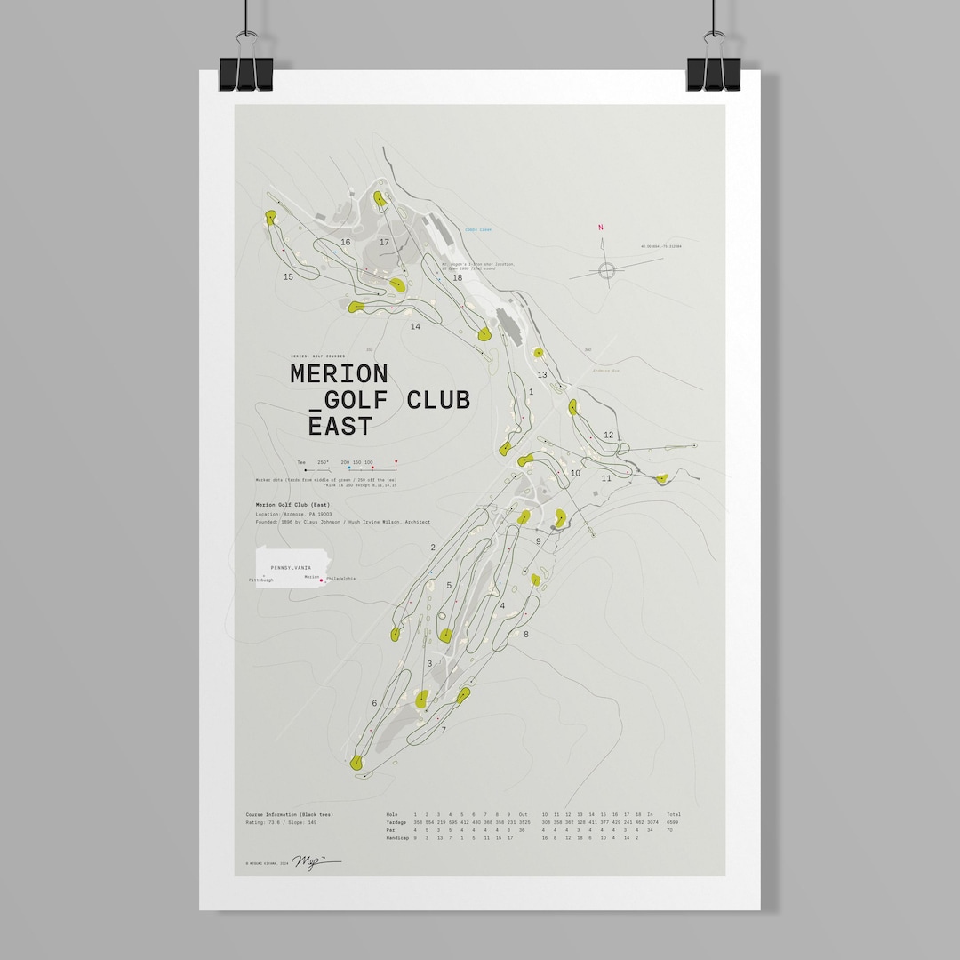 Merion Golf Club - East - Etsy