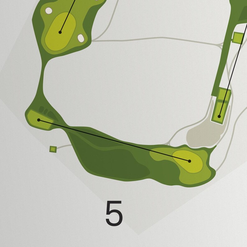 Carne Golf Links - COLOR Course Map Illustration - Etsy