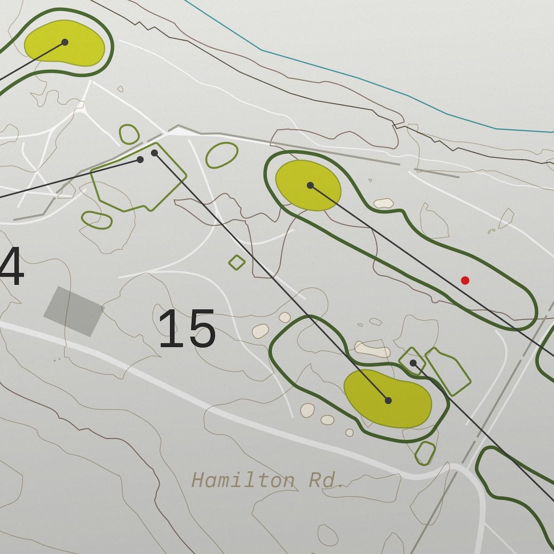 North Berwick Golf Club - Course Map Illustration - Scotland UK - Gift ...