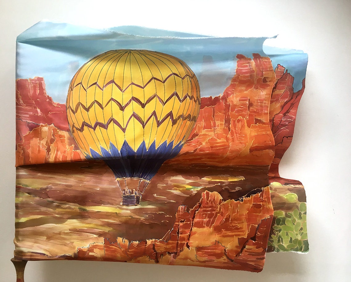 Red Rock Balloons Shawl Sedona Balloons shawl Wedding Shawl | Etsy