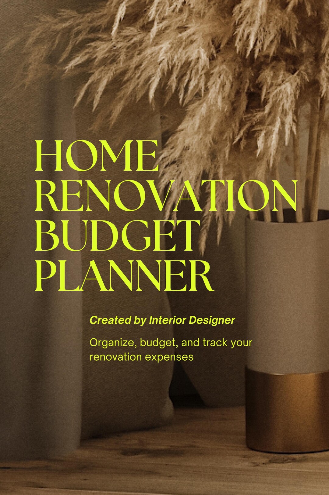 Renovation Budget Planner, Renovation Cost Tracker, Simple Renovation ...