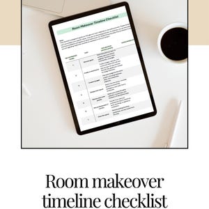 Room Makeover Checklist: Renovation Timeline & Planning (digital ...