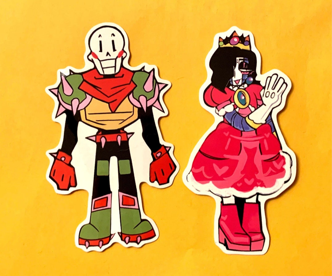 Glossy Papyrus and Mettaton Stickers - Etsy