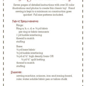 Ring Stacker Soft Toy, a Pdf Sewing Pattern - Free Shipping - Etsy