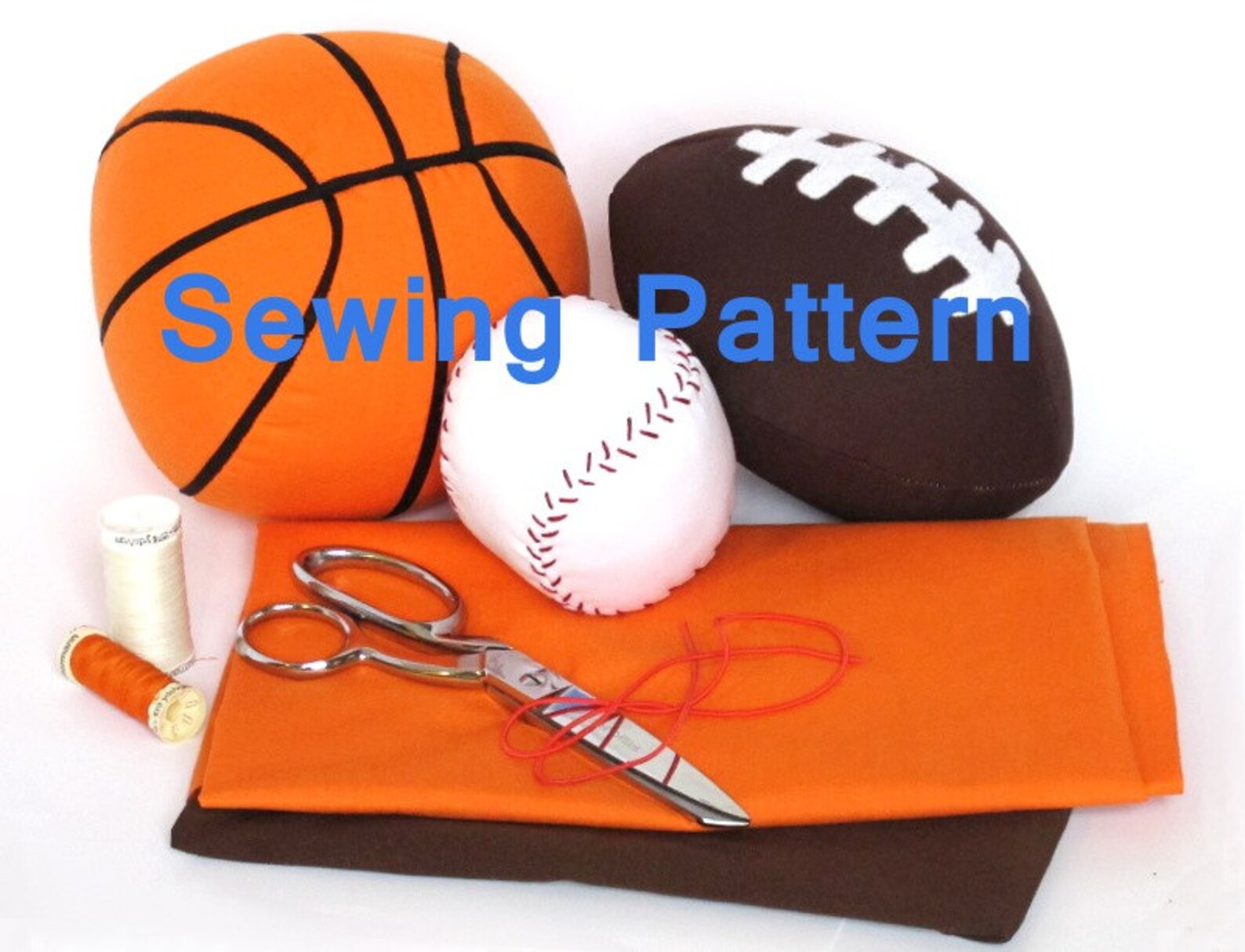 Sports Ball Trio Sewing Pattern: Baseball, Basketball, Football - Etsy