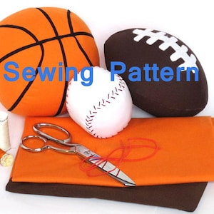 Sports Ball Trio Sewing Pattern: Baseball, Basketball, Football - Etsy
