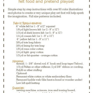 Campfire Cookout- Felt Food Play Set - Immediate Download of Pdf Sewing ...