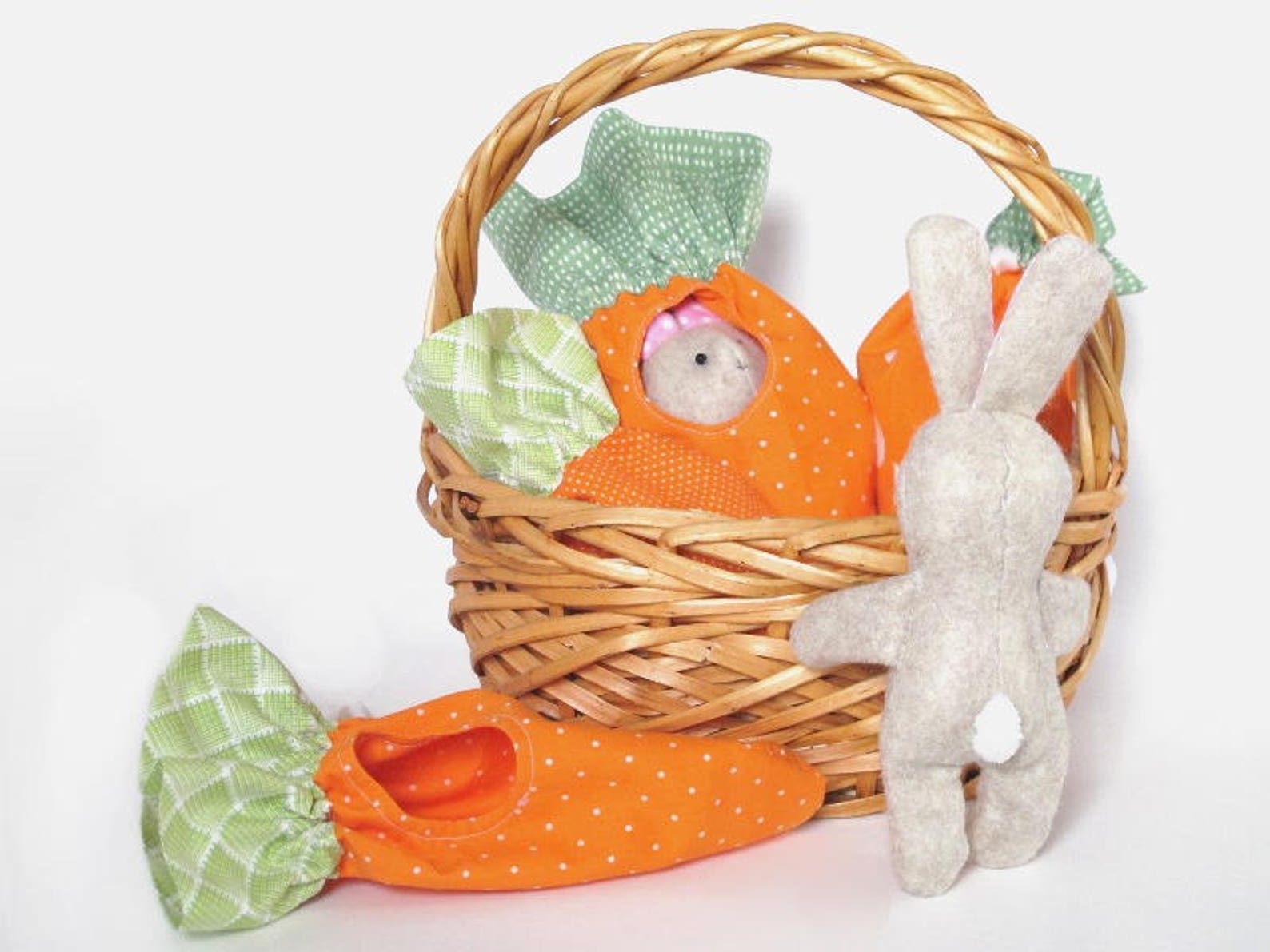 Bunny Rabbit in a Carrot Purse SEWING Pattern - Etsy