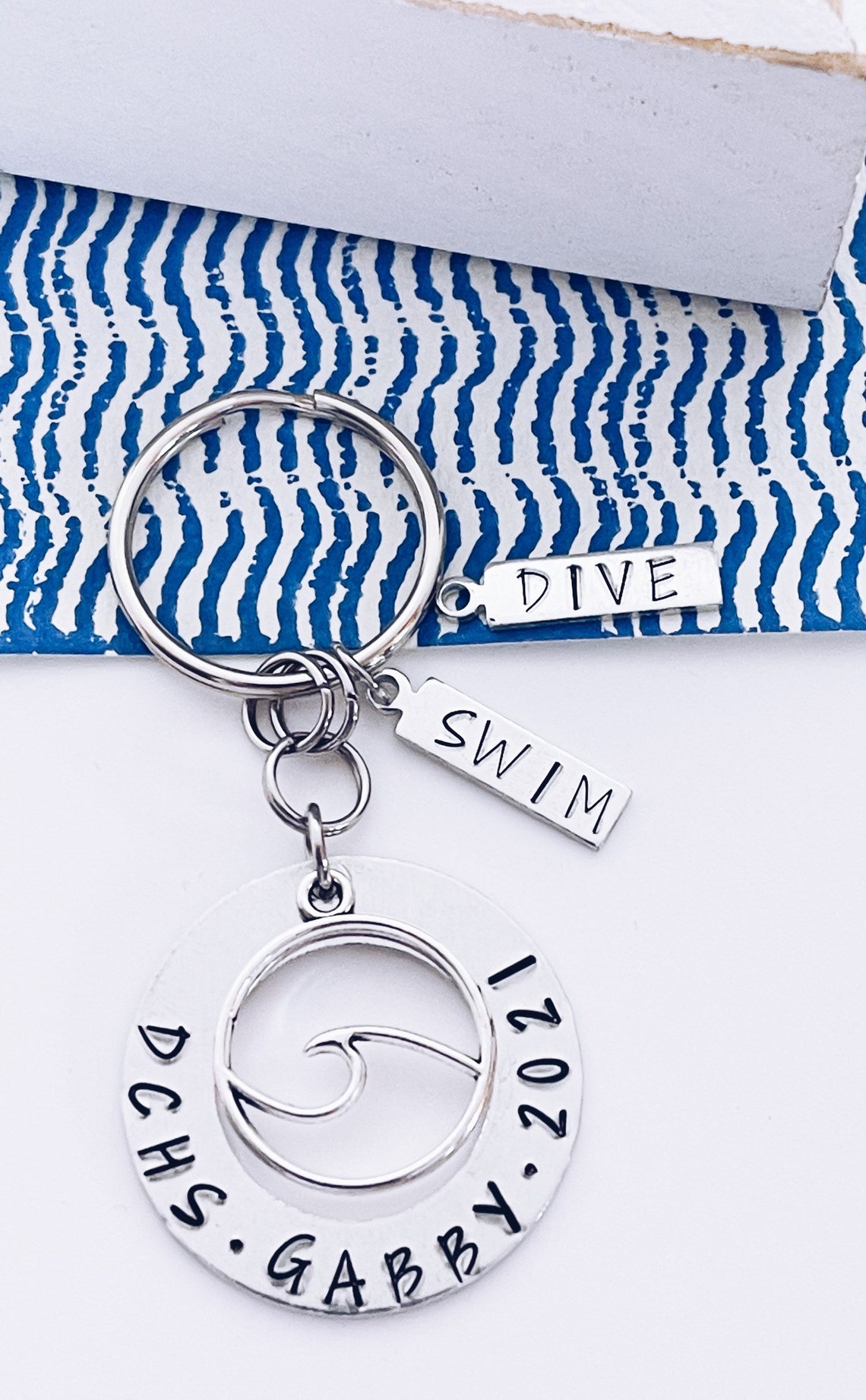 Swim Team Senior Keychain Personalized Swim Team Gifts | Etsy