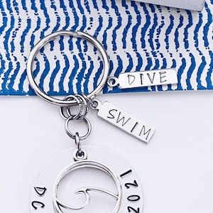 Swim Team Senior Keychain Personalized Swim Team Gifts | Etsy