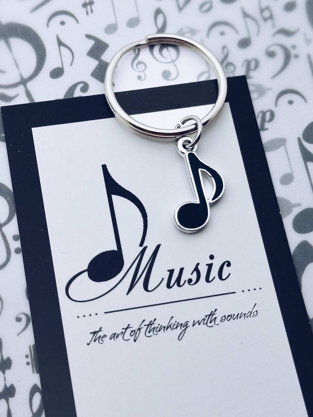 Music Note Keychain, Bag Tag, Marching Band, Choir, Orchestra, Music ...
