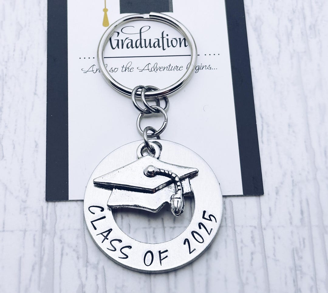 2025 Graduation Class of 2025 Grad Cap Charm Keychain Gift, Graduation ...