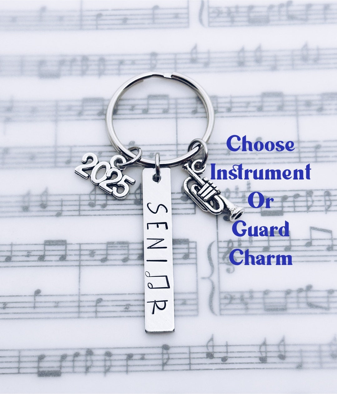 Marching Band and Color Guard 2025 2026 Senior Music Note Instrument ...