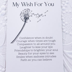 My Wish for You Dandelion Charm Necklace, My Wish for Your Graduation ...