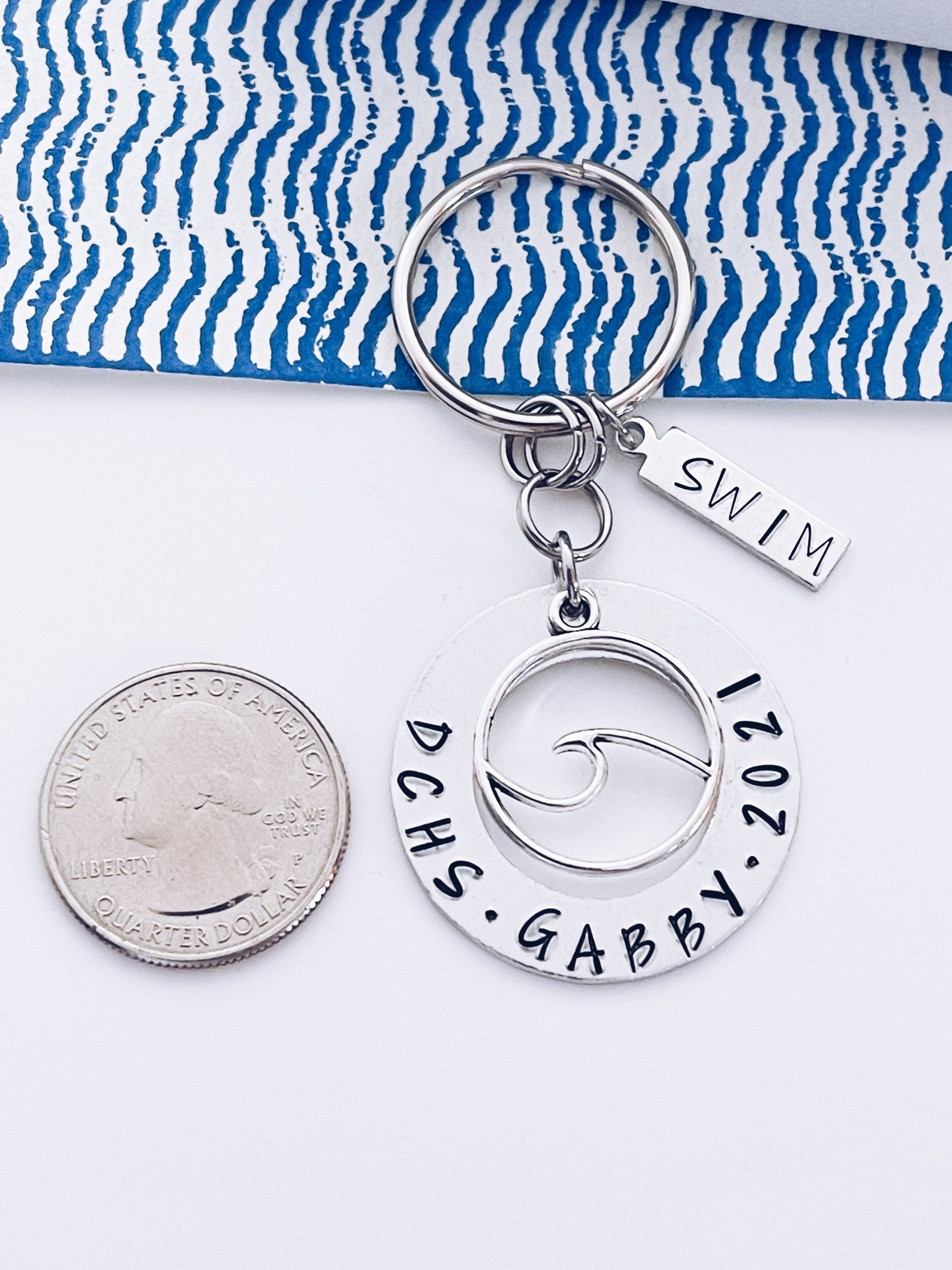 Swim Team Senior Keychain Personalized Swim Team Gifts | Etsy