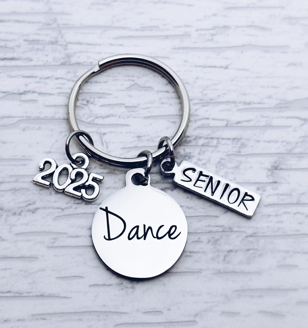 2025 Dance Team Senior Charm Keychain, Key Ring, Banquet, Camp, Grad ...