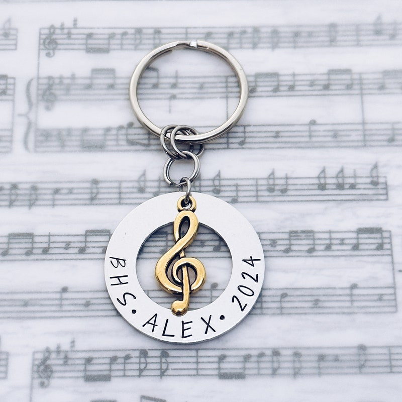 Music Keychain - Etsy