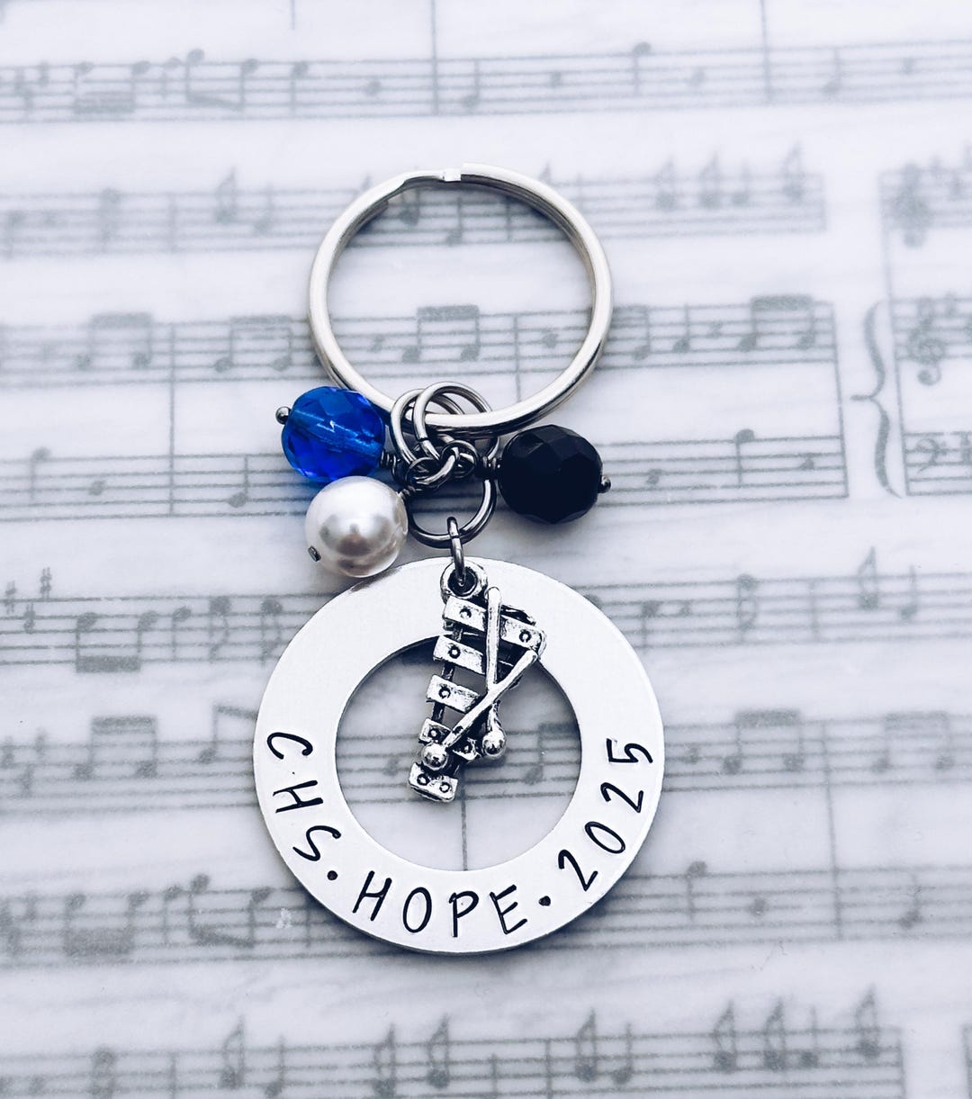 Marimba Vibraphone Marching Band Front Ensemble IPE Charm Keychain Key ...