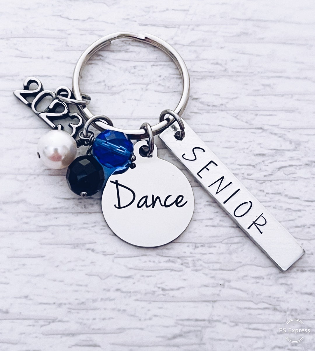 Personalized Dancer Dance Team Senior Charm Keychain Dance - Etsy