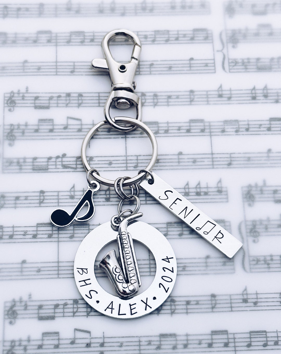 Marching Band and Color Guard Senior Personalized Music Note Charm ...