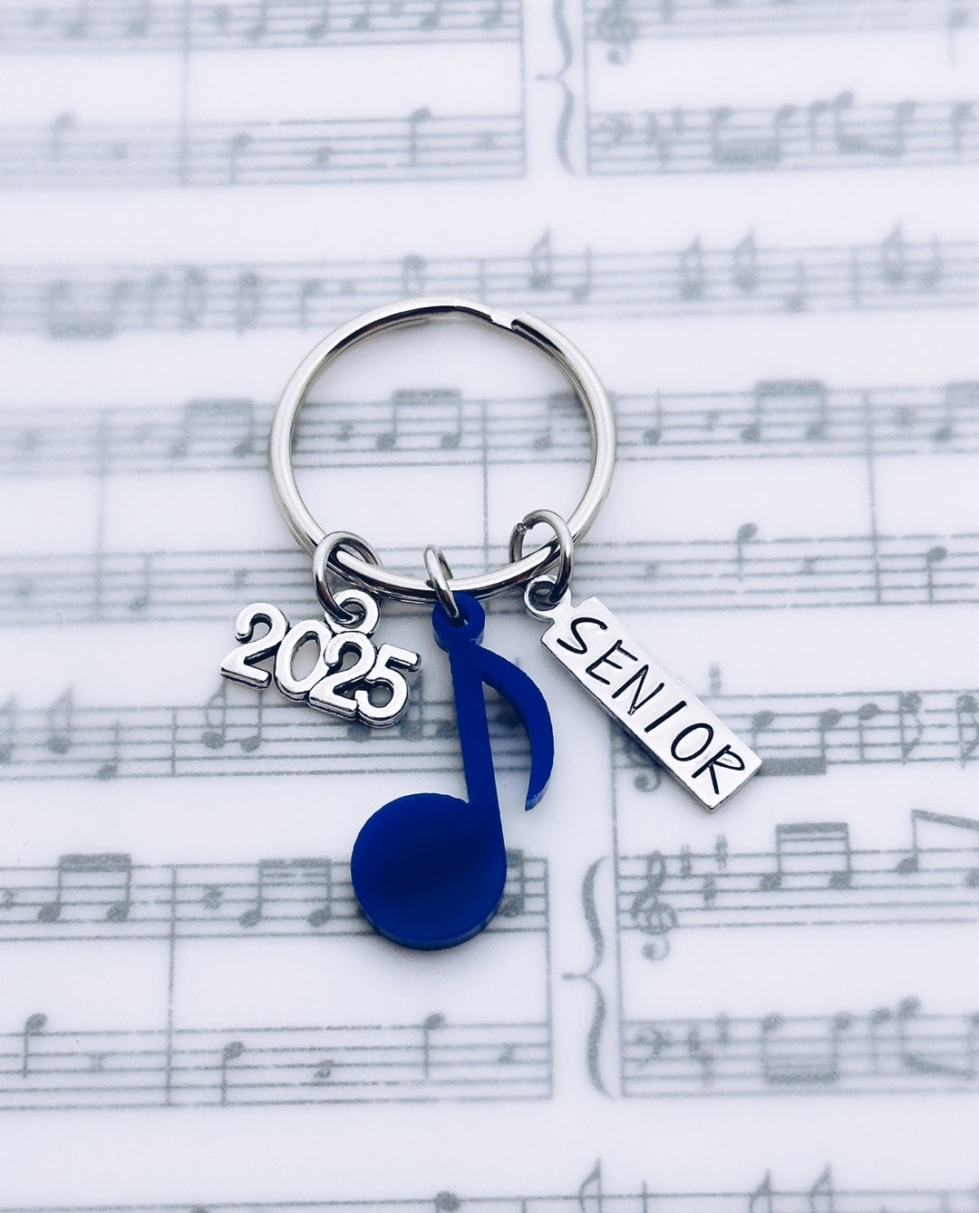 2025 2026 Marching Band and Color Guard Senior Music Note Charm ...