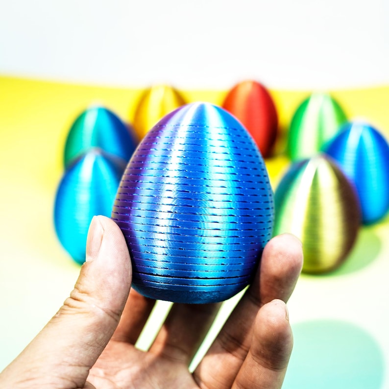 Easter Spring Eggs Fidget Toy Set of 2, 3D Printed Desk Fidget, Fun ...