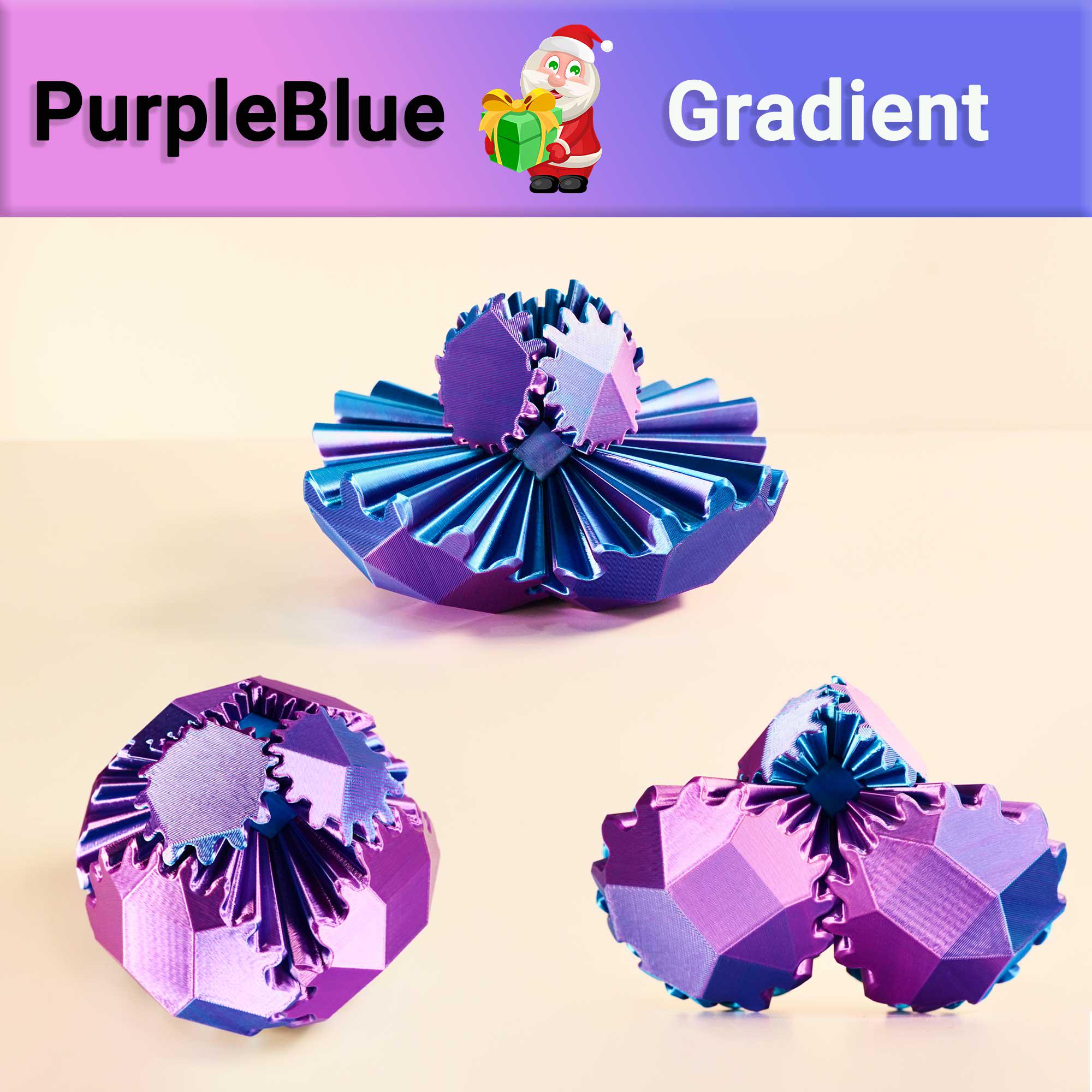 3D Printed Polygon Gear Ball Sphere - Colorful Fidget Spinner Stress ...