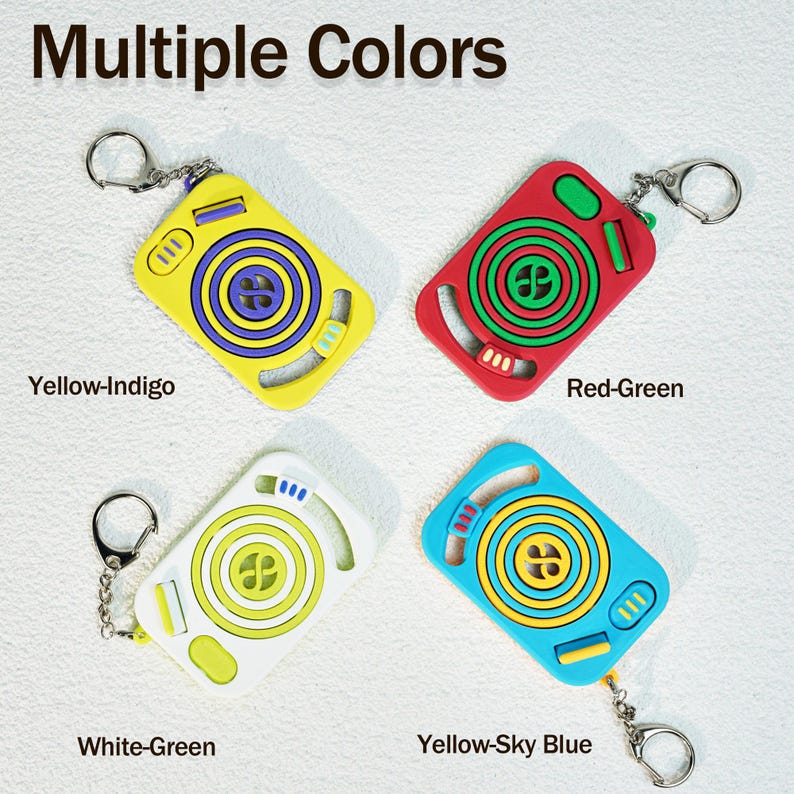 3D Printed Fidget Keychain Toy – Spinners & Sliders Easter Stocking ...