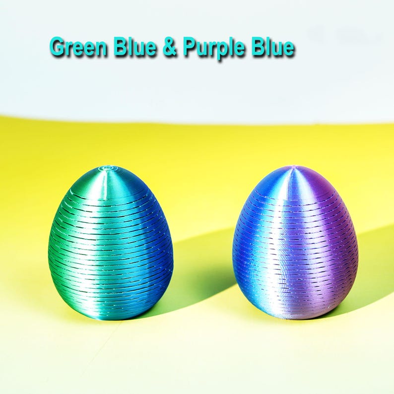 Easter Spring Eggs Fidget Toy Set of 2, 3D Printed Desk Fidget, Fun ...