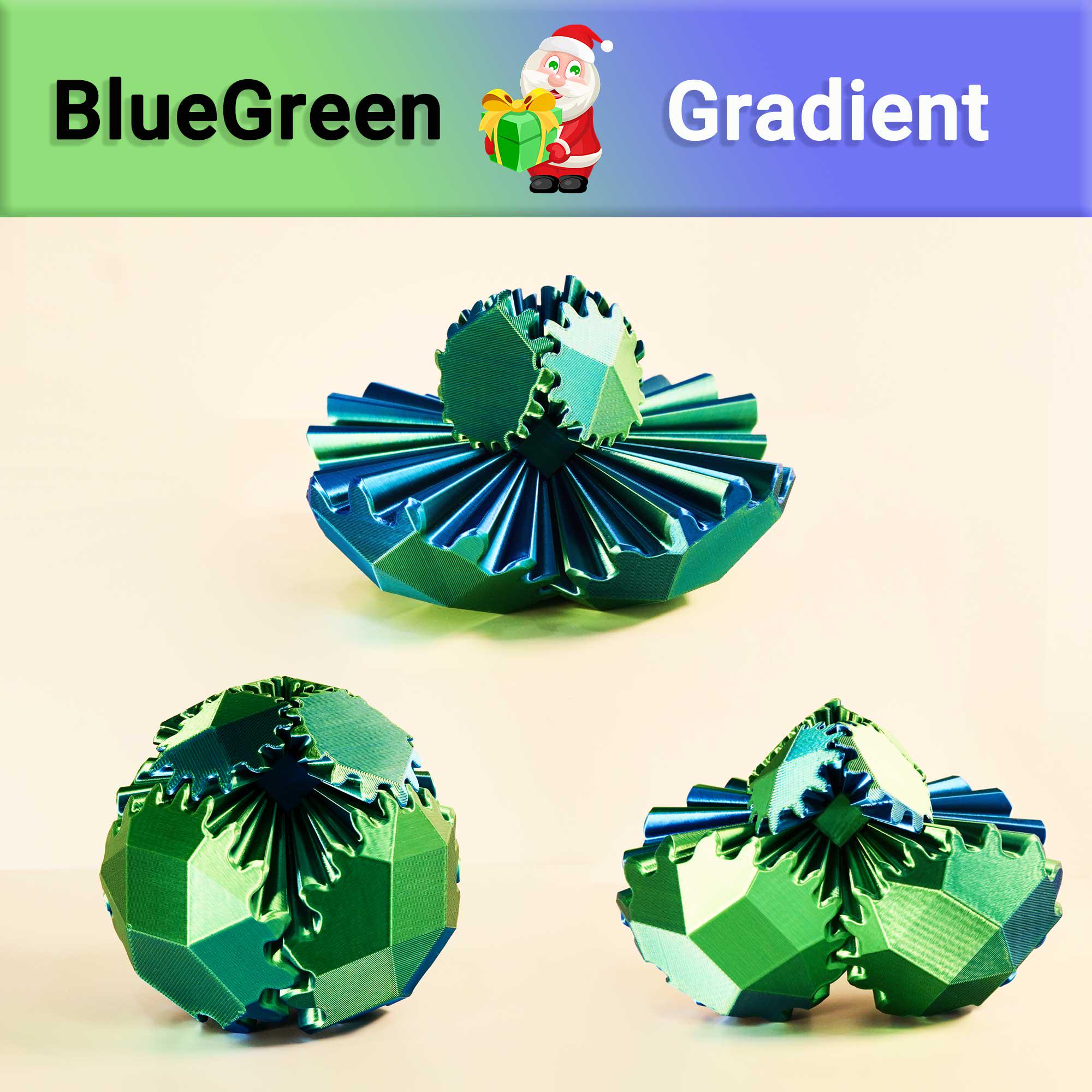 3D Printed Polygon Gear Ball Sphere - Colorful Fidget Spinner Stress ...