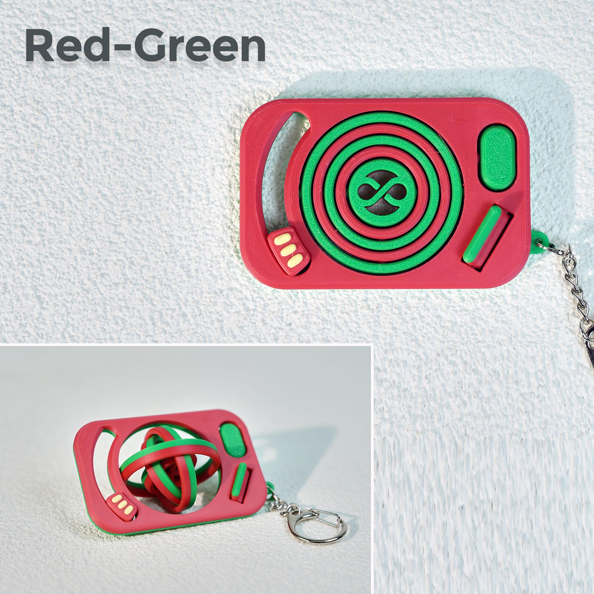 3D Printed Fidget Keychain Toy – Spinners & Sliders Christmas Stocking ...